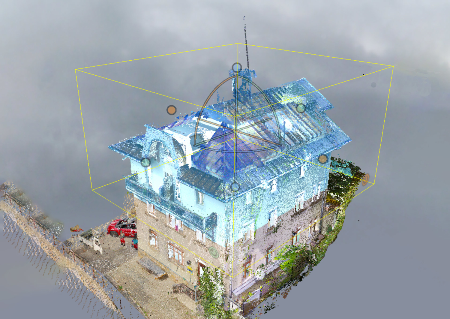 Atis-Cloud Virtual Tour, using the I 3D Scan Bat functions