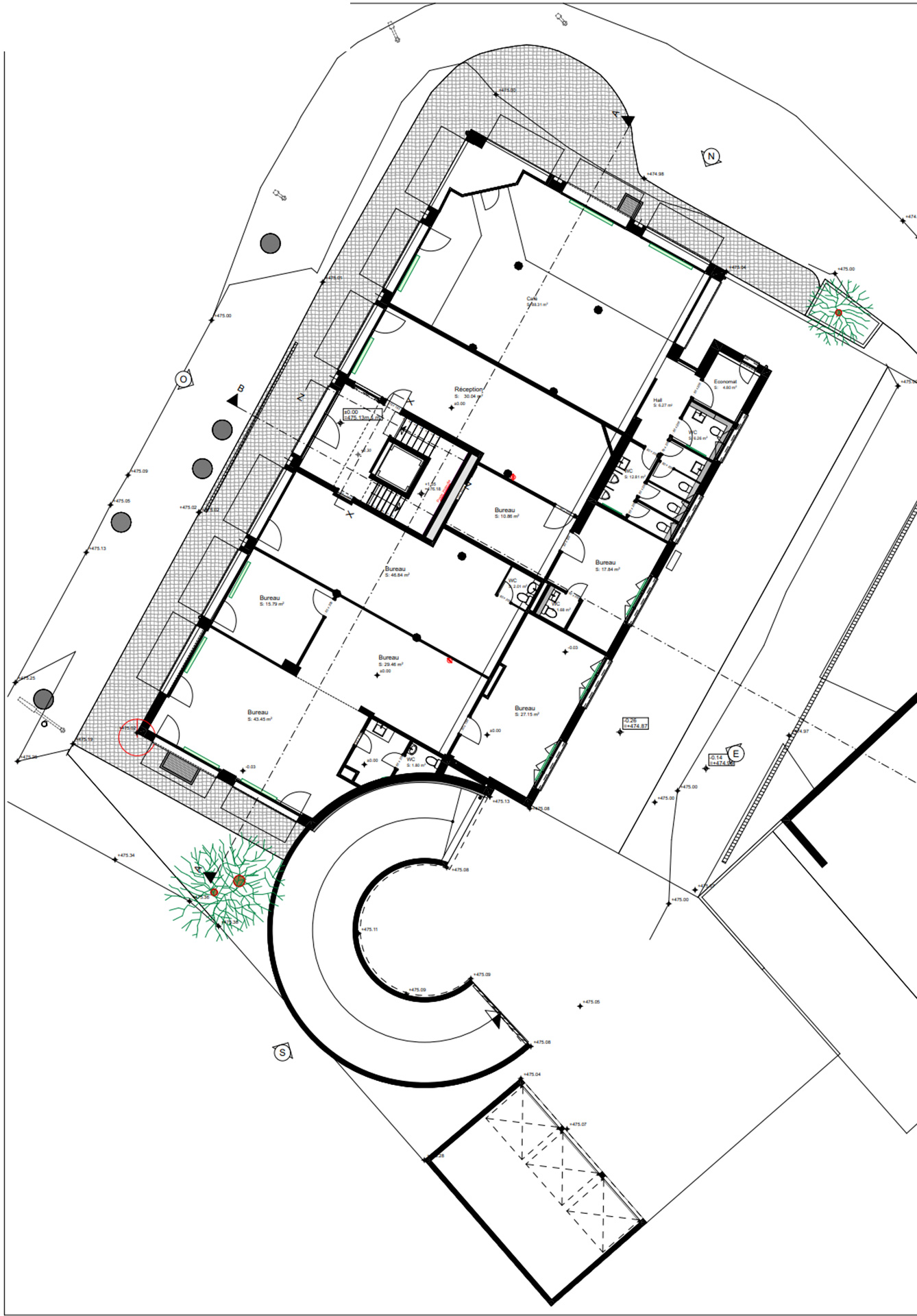 Fribourg - Scan 3D et plans d'architecte BIM d'un bâtiment - 3D Scan Bat