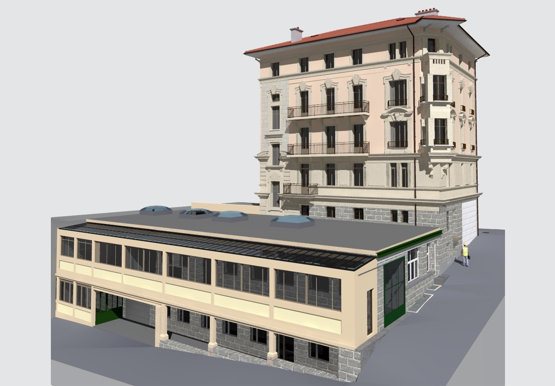 architect in Vevey : 3d building survey & 2d plan drawing I 3D Scan Bat